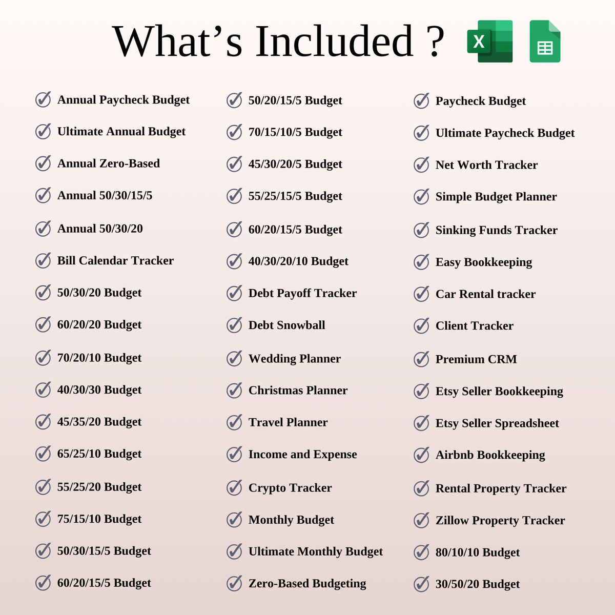 All-in-One Budgeting & Finance Bundle | SpreadsheetsHub