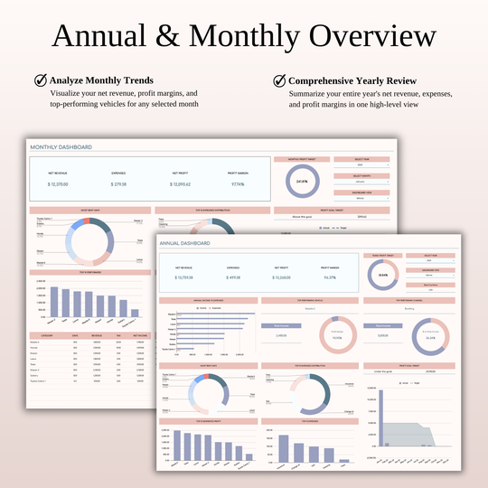 Vehicle Rental Booking Tracker Spreadsheet Excel & Google Sheets