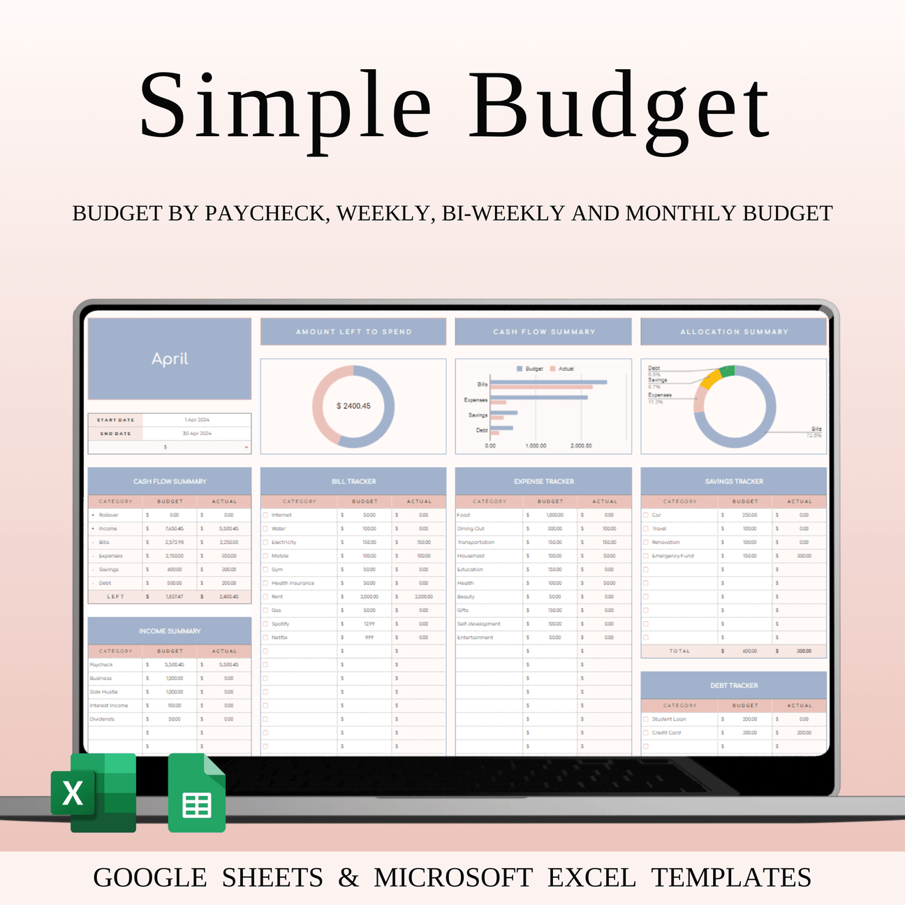 SpreadsheetsHub - Premium Budget Templates for Excel & Google Sheets